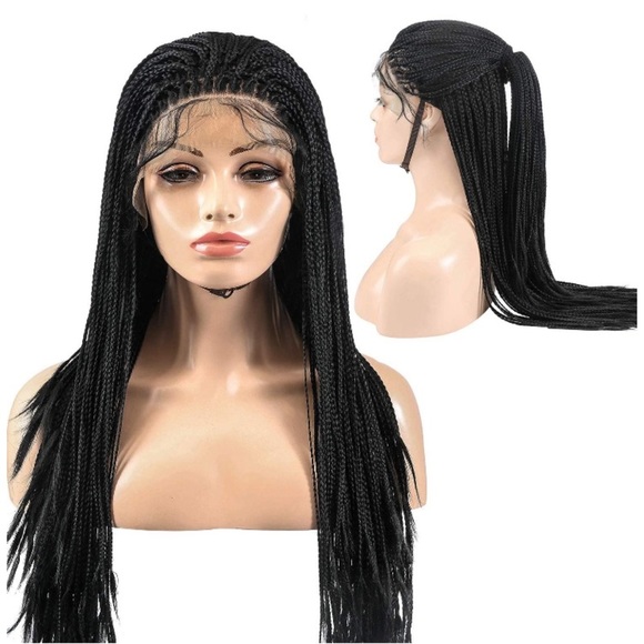 Hair | 24inch Yaki Micro Braids Lace Front Wig | Poshmark